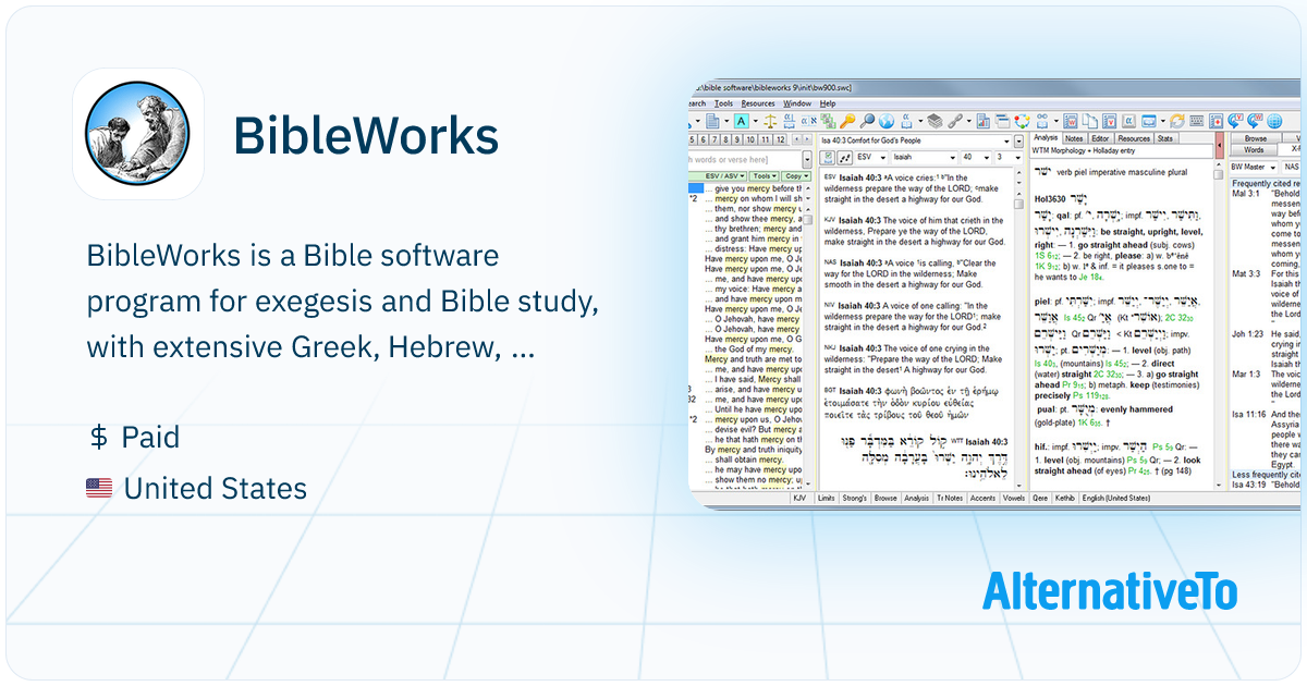 BibleWorks: Bible software program for | AlternativeTo