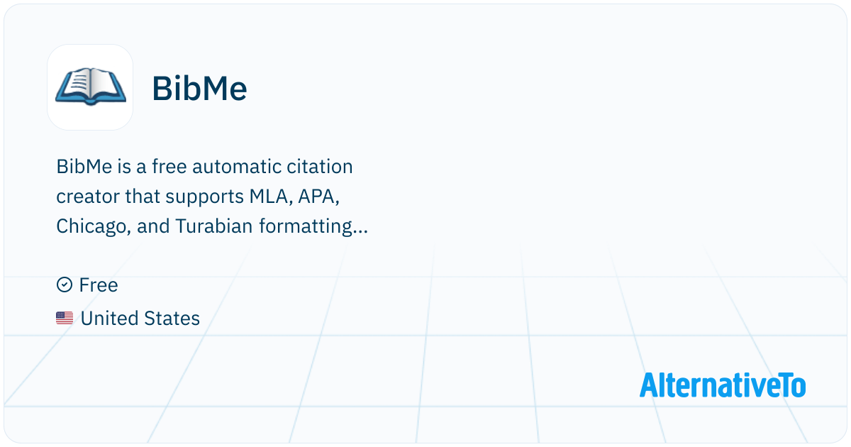 BibMe: Free automatic citation creator that | AlternativeTo