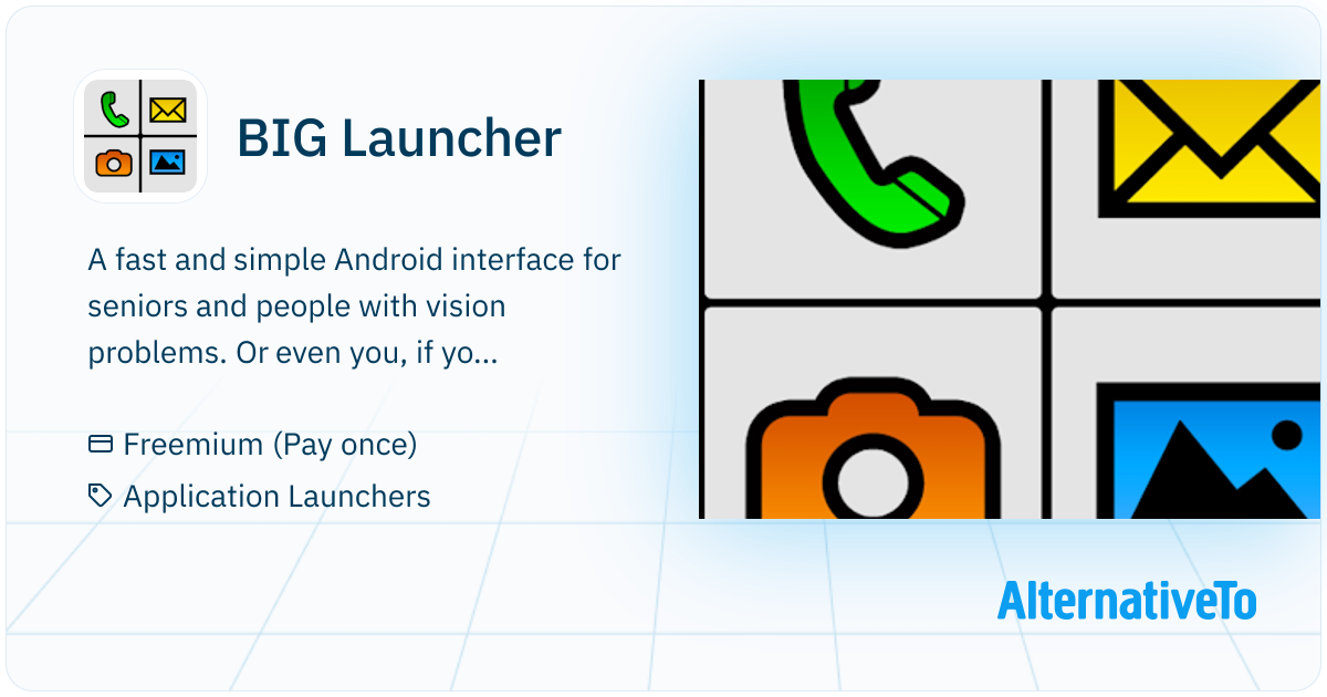 BIG Launcher: Accessibility-focused Android launcher for elderly and ...