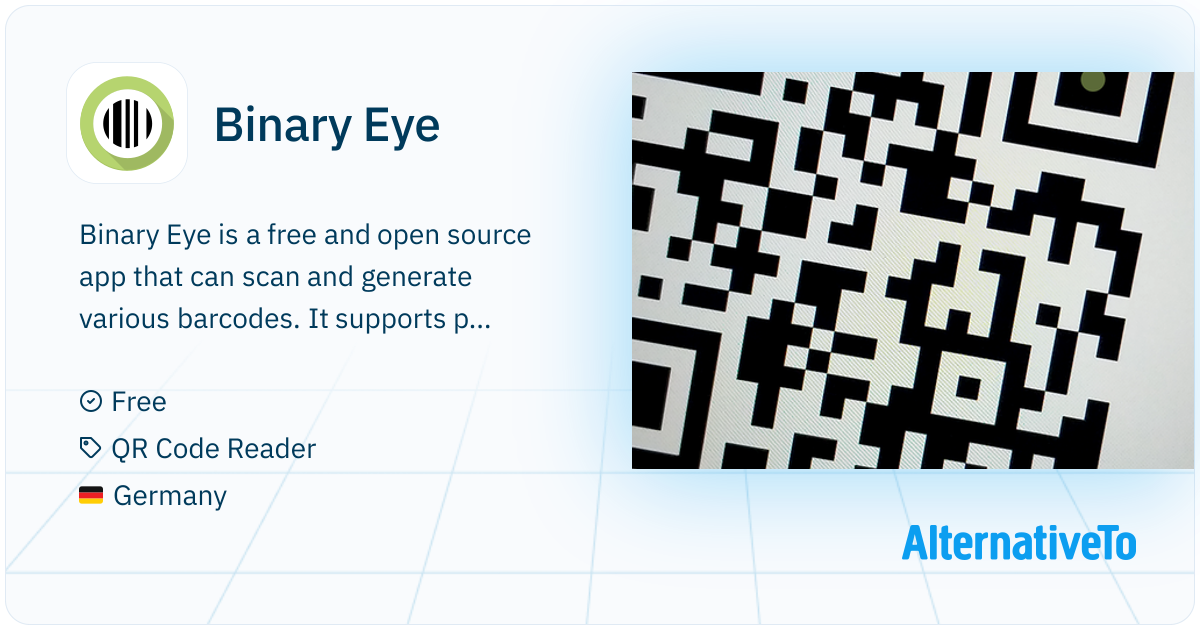 Binary Eye: Free Open Source barcode reader/scanner and generator ...