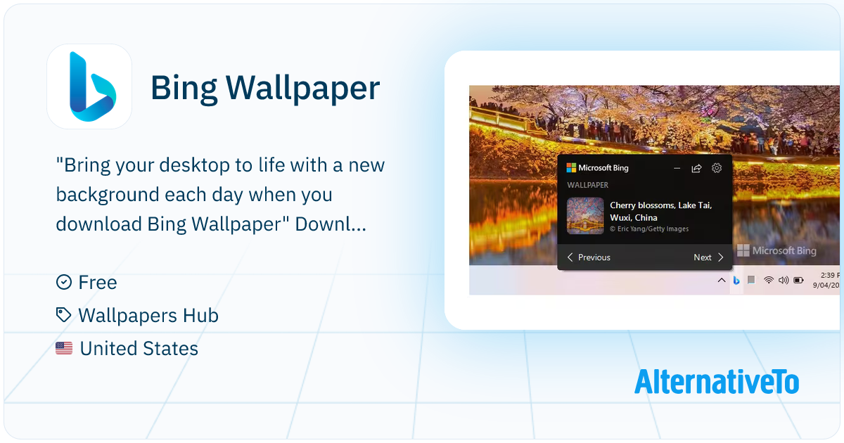 Bing Wallpaper: Set your desktop wallpaper to a new daily picture from ...
