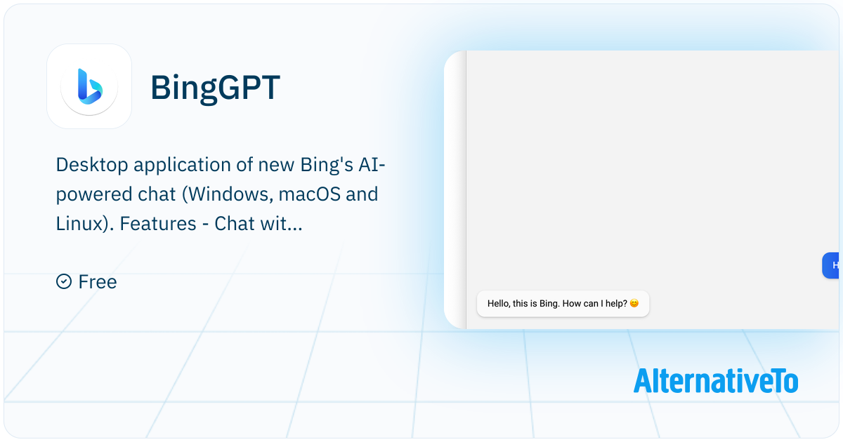 BingGPT: Desktop application of new Bing's AI-powered chat (Windows ...