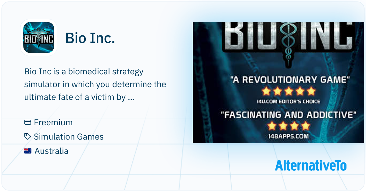 Bio Inc.: Bio Inc is a biomedical strategy simulator in | AlternativeTo