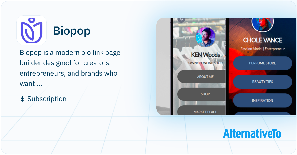 Biopop: Simplify Your Online Presence with Biopop. One Link, Endless ...