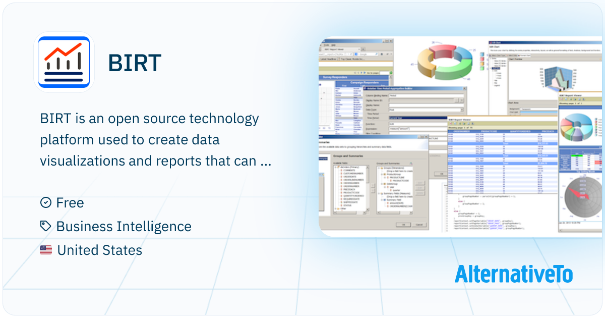 BIRT: Open source technology platform used | AlternativeTo