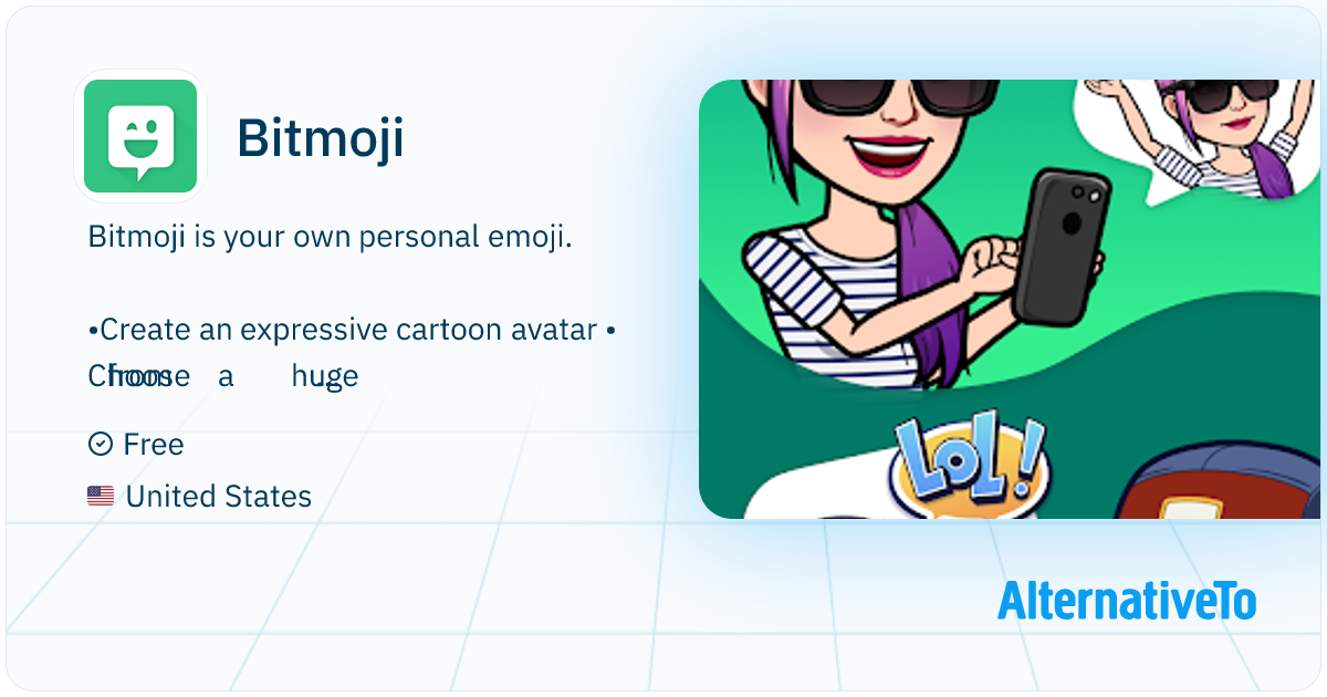 Bitmoji: Is your own personal emoji | AlternativeTo