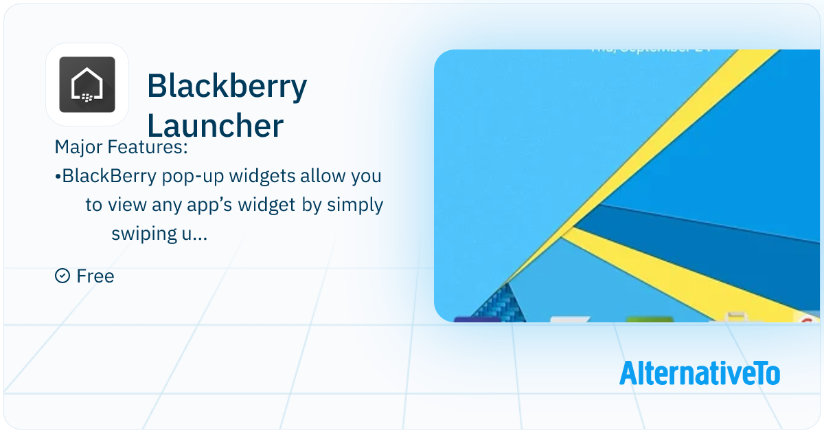 Blackberry Launcher: BlackBerry Launcher lets you organize apps ...