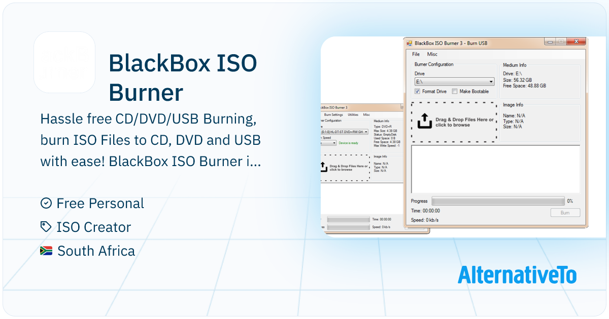 BlackBox ISO Burner: Hassle free CD/DVD/USB Burning, burn ISO Files to ...