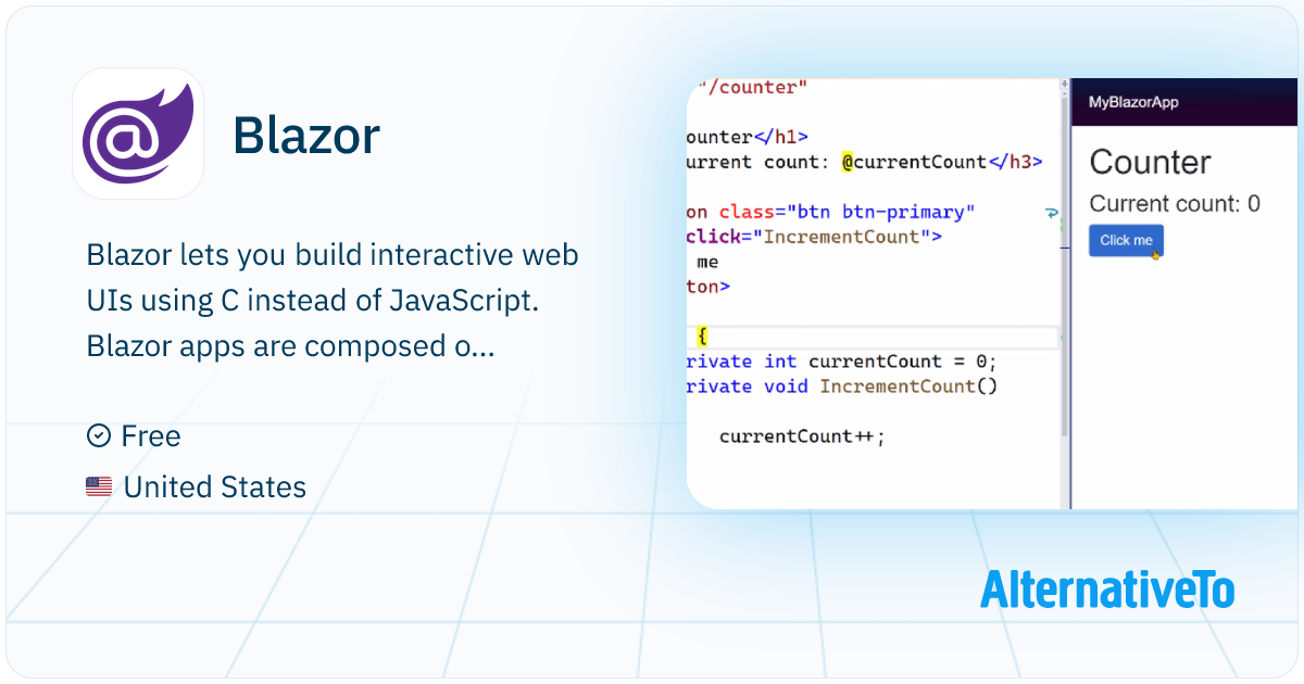 Blazor: Lets you build interactive web UIs using C# instead of ...