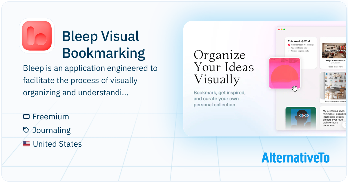 Bleep Visual Bookmarking: Visual note and bookmark organizer with ...
