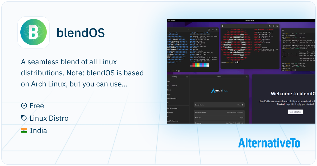 blendOS: A seamless blend of all Linux distributions | AlternativeTo