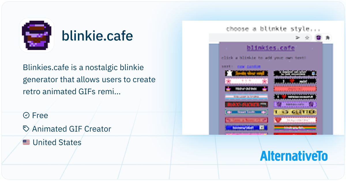 blinkie.cafe: Blinkie maker - web app | AlternativeTo