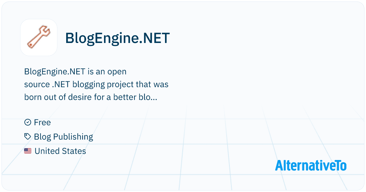 BlogEngine.NET: Open source | AlternativeTo