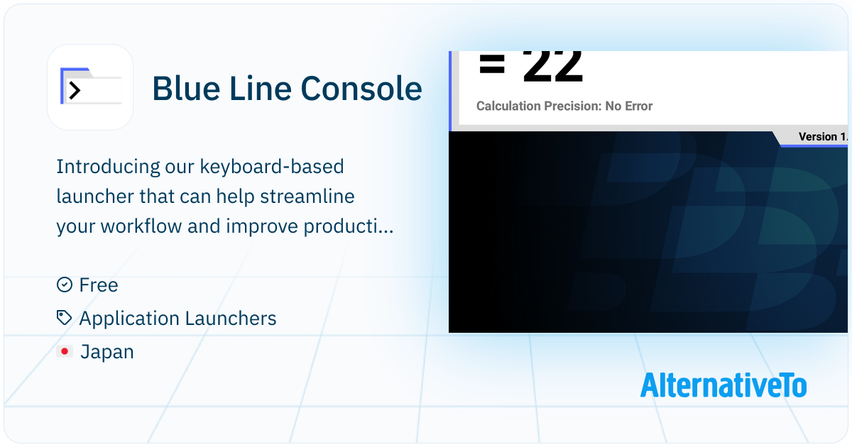 Blue Line Console: Keyboard based launcher for Android | AlternativeTo