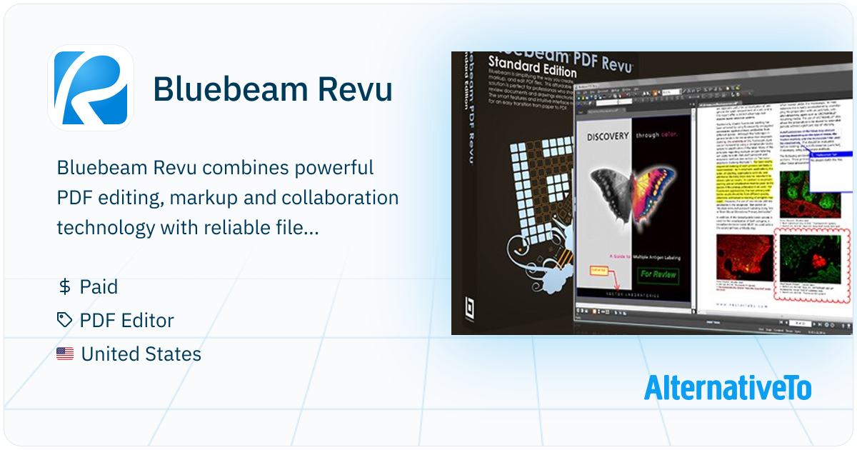 Bluebeam Revu: Delivers award-winning PDF creation, editing, markup and ...