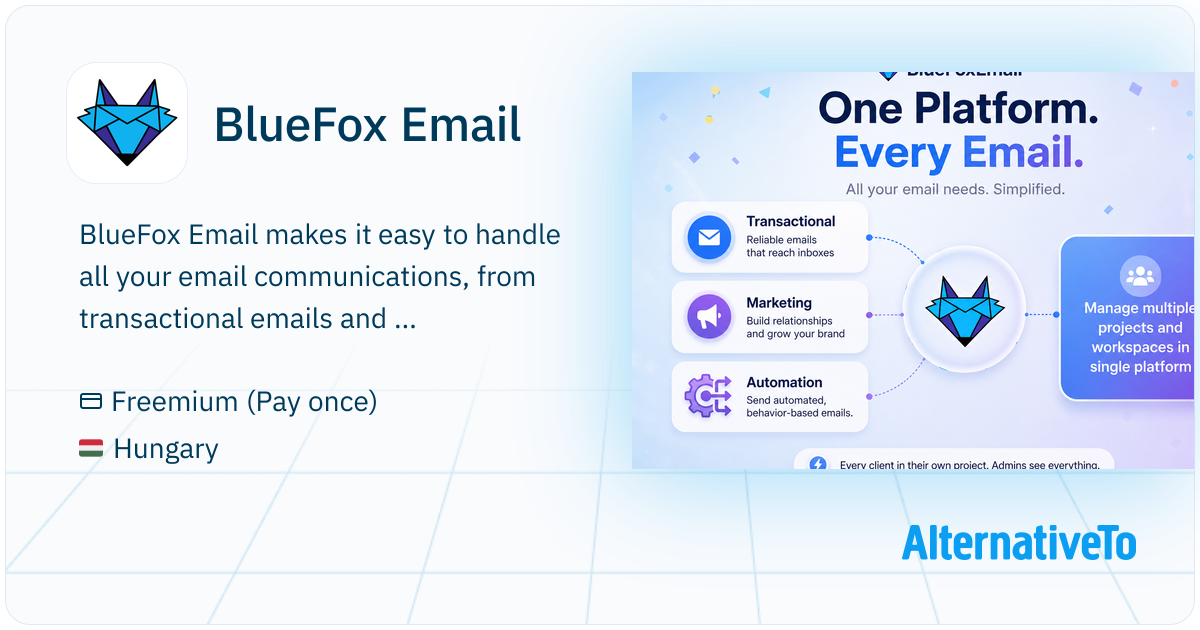 BlueFox Email: Send reliable, well-designed emails at a fair price ...