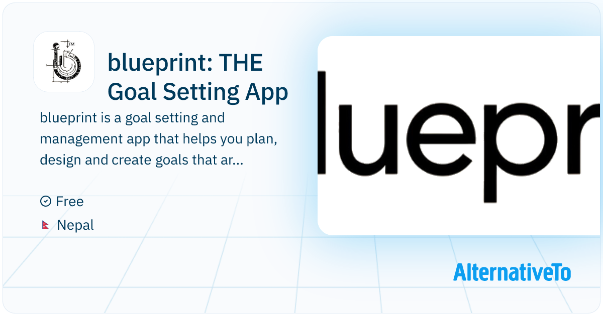 blueprint: THE Goal Setting App: Chart the blueprint for your life with ...
