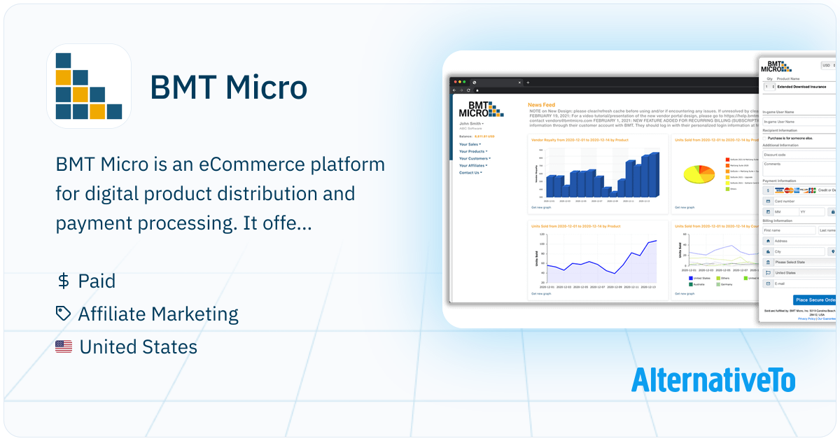 BMT Micro: Integrated payment, digital sales, subscriptions, fraud ...