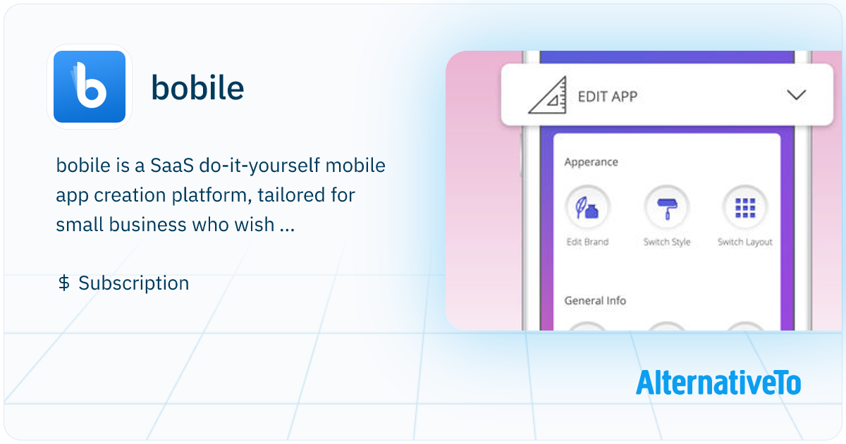 bobile: A native mobile creation platform for small businesses for ios ...