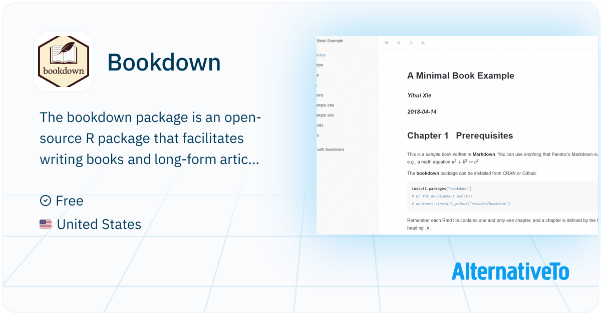 Bookdown: The bookdown package is a free and open-source R package ...