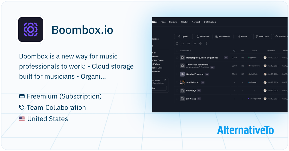 Boombox.io: Cloud storage with timecoded comment workflow for music ...