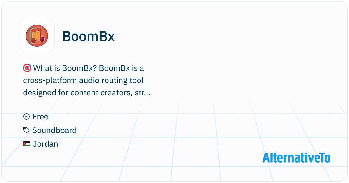 BoomBx: Free soundboard for playing audio through a virtual microphone ...
