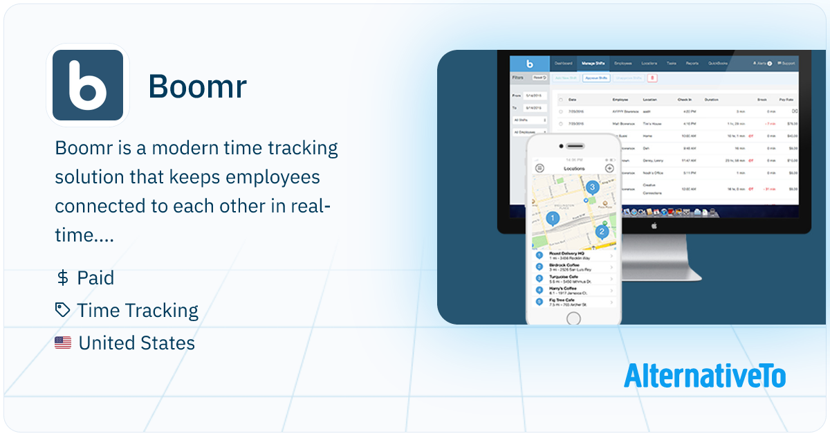 Boomr: Modern, simple time tracking designed for your mobile workforce ...