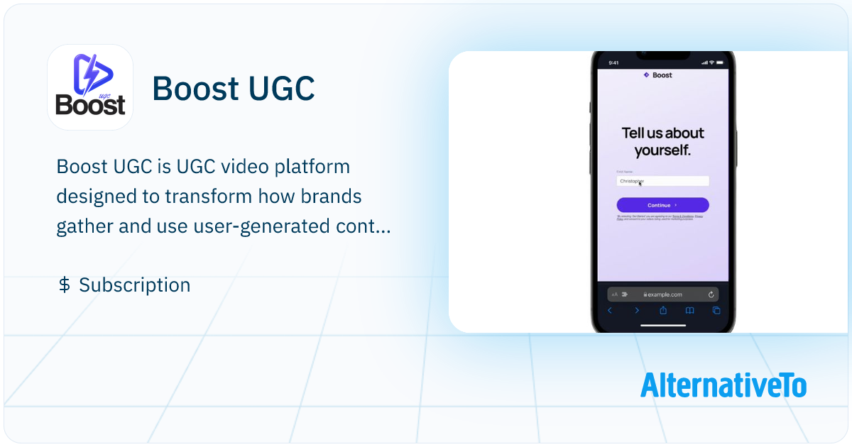 Boost UGC: Platform that streamlines the collection and use of user ...
