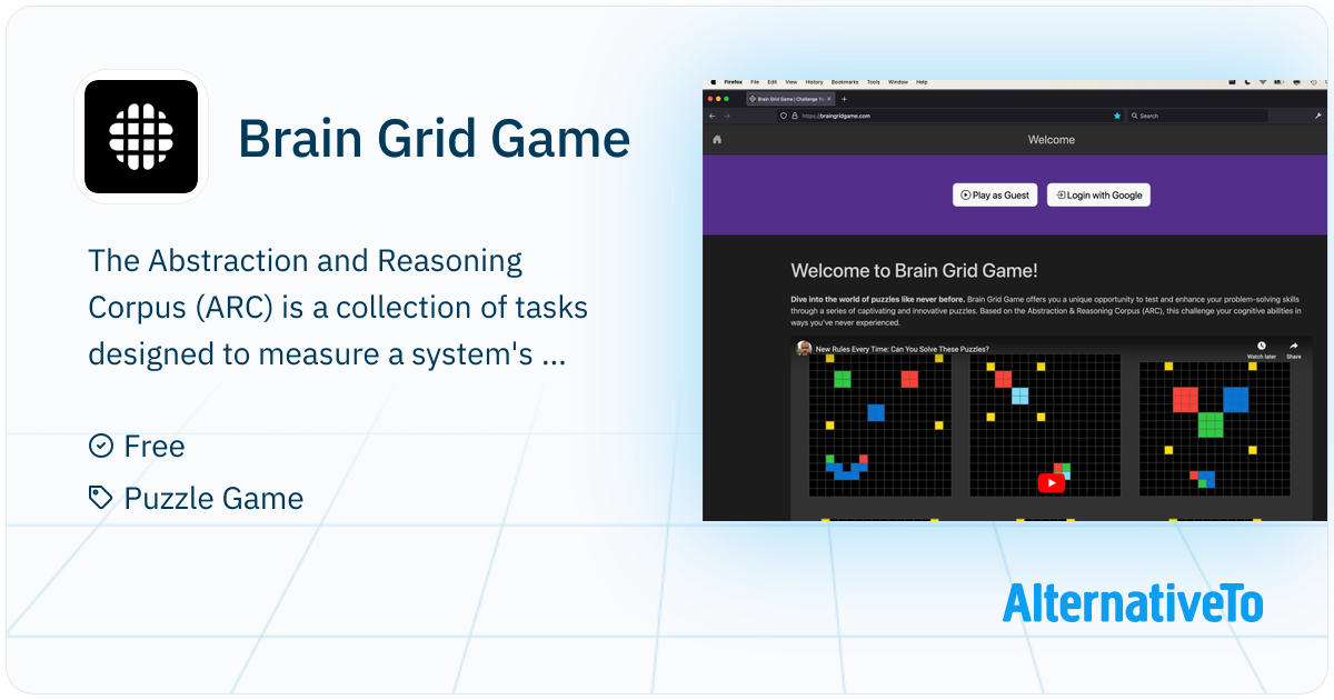 Brain Grid Game: Solve puzzles from the Abstraction and Reasoning ...