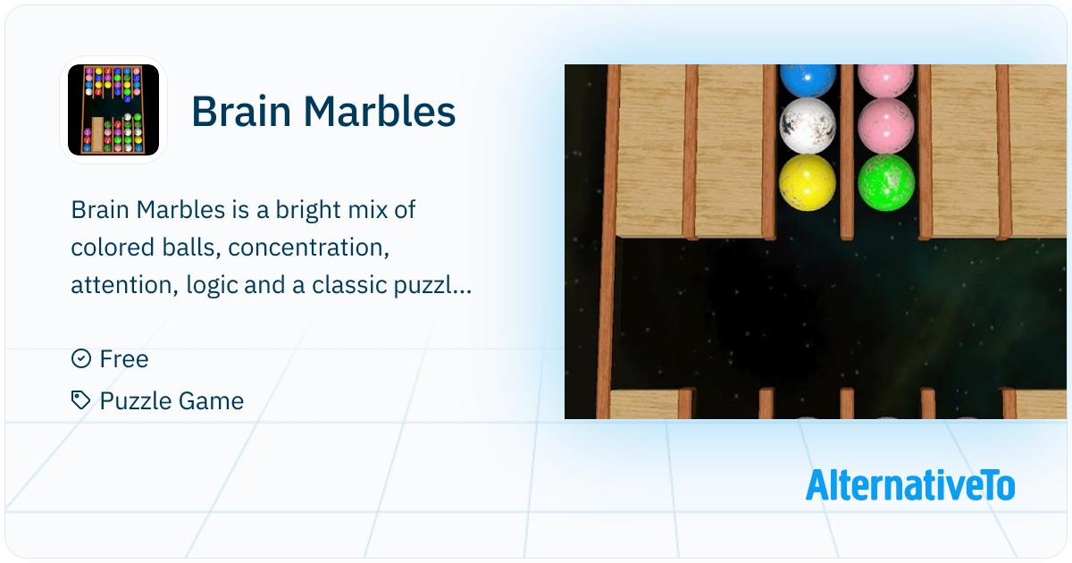 Brain Marbles: Bright mix of colored balls, concentration, attention ...