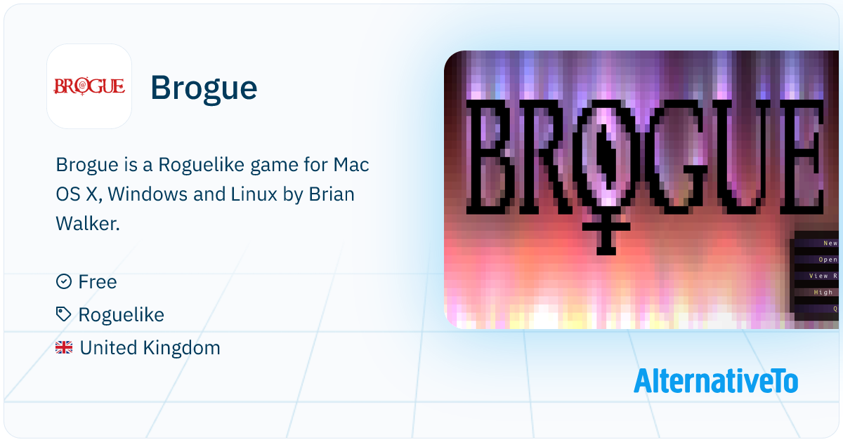Brogue: Roguelike game for Mac OS X, Windows | AlternativeTo