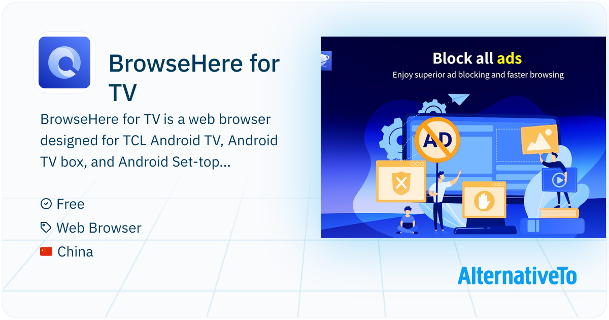 BrowseHere for TV : Ad-free TV browsing with voice search | AlternativeTo