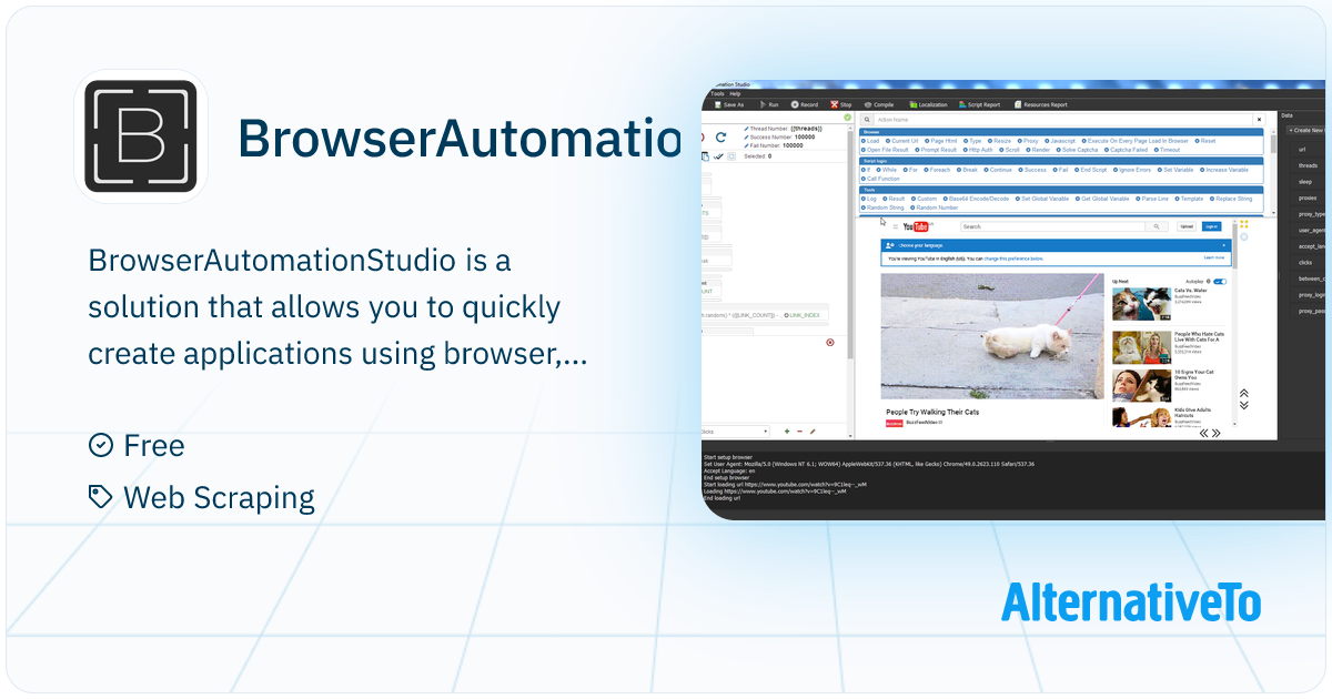 BrowserAutomationStudio: Can automate everything that Chrome can ...