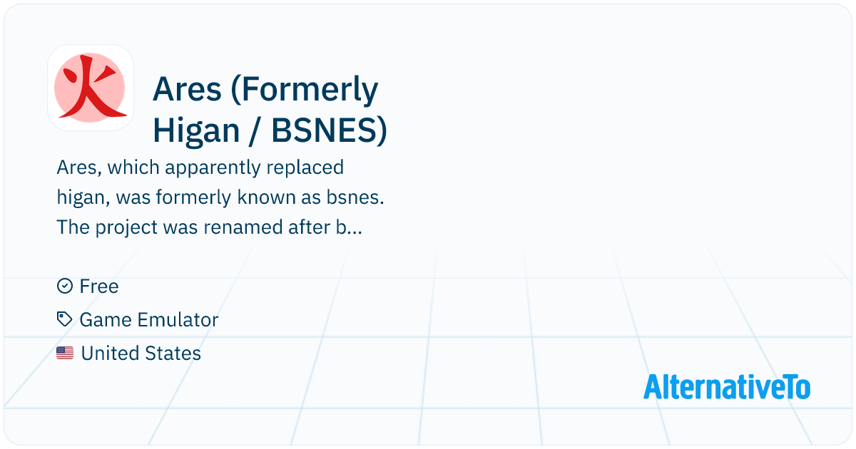 Ares (Formerly Higan / BSNES): Ares is a cross-platform, open source ...