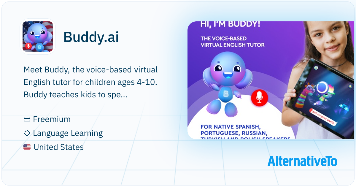 Buddy.ai: Voice-based virtual English tutor for children aged 4-10 ...