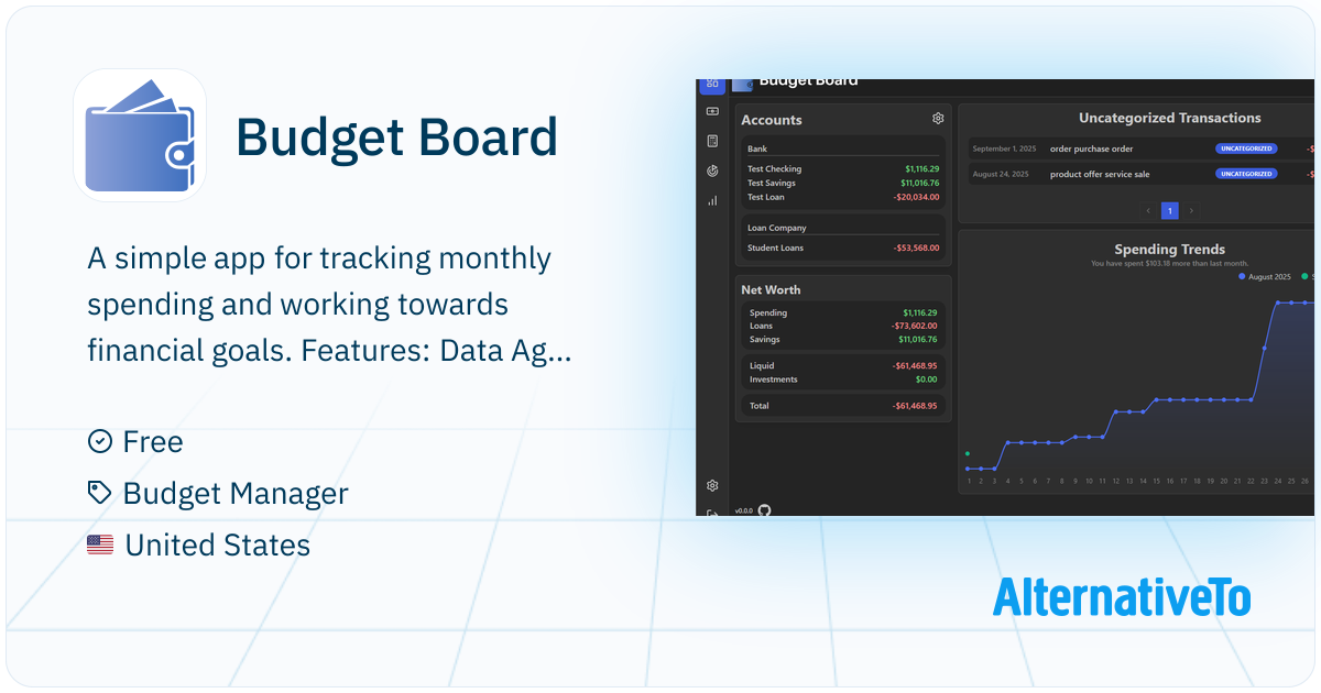 Budget Board: A simple app for tracking monthly spending and working ...
