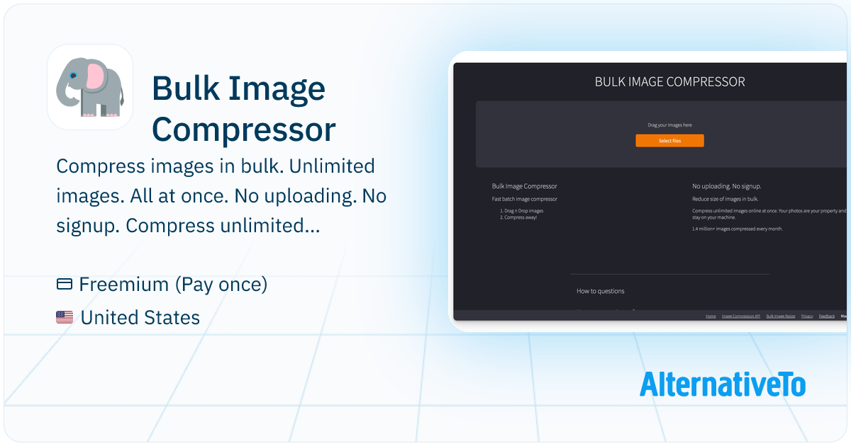 Bulk Image Compressor: Compress images in bulk. Unlimited images. All ...