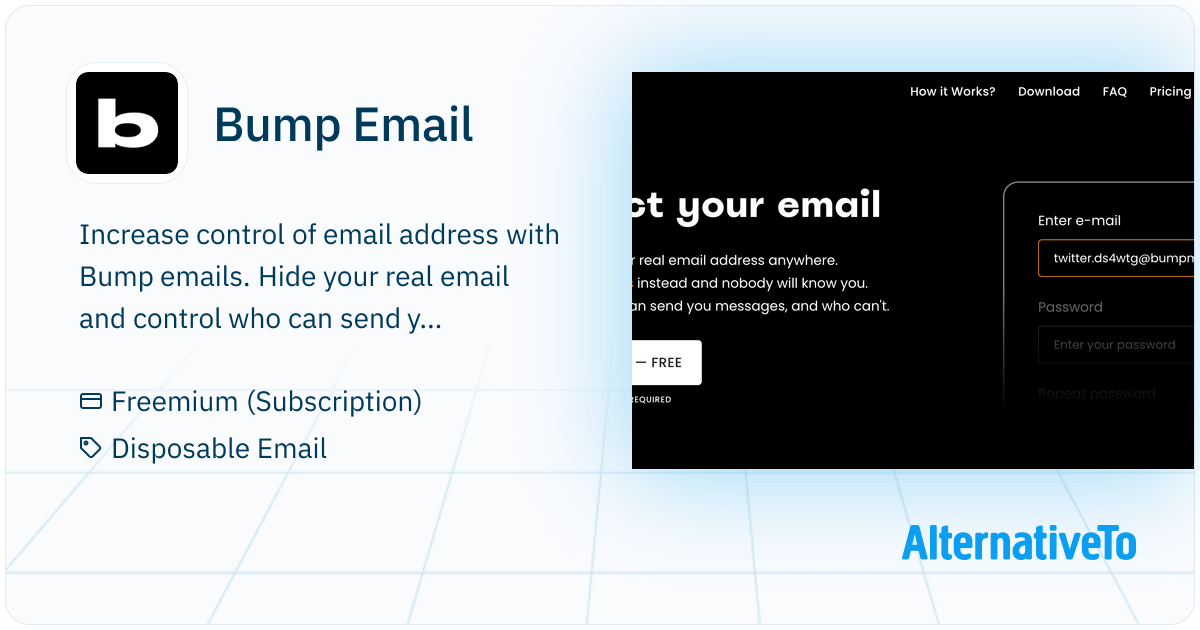 Bump Email: Bump.email allows you to hide your real email address and ...