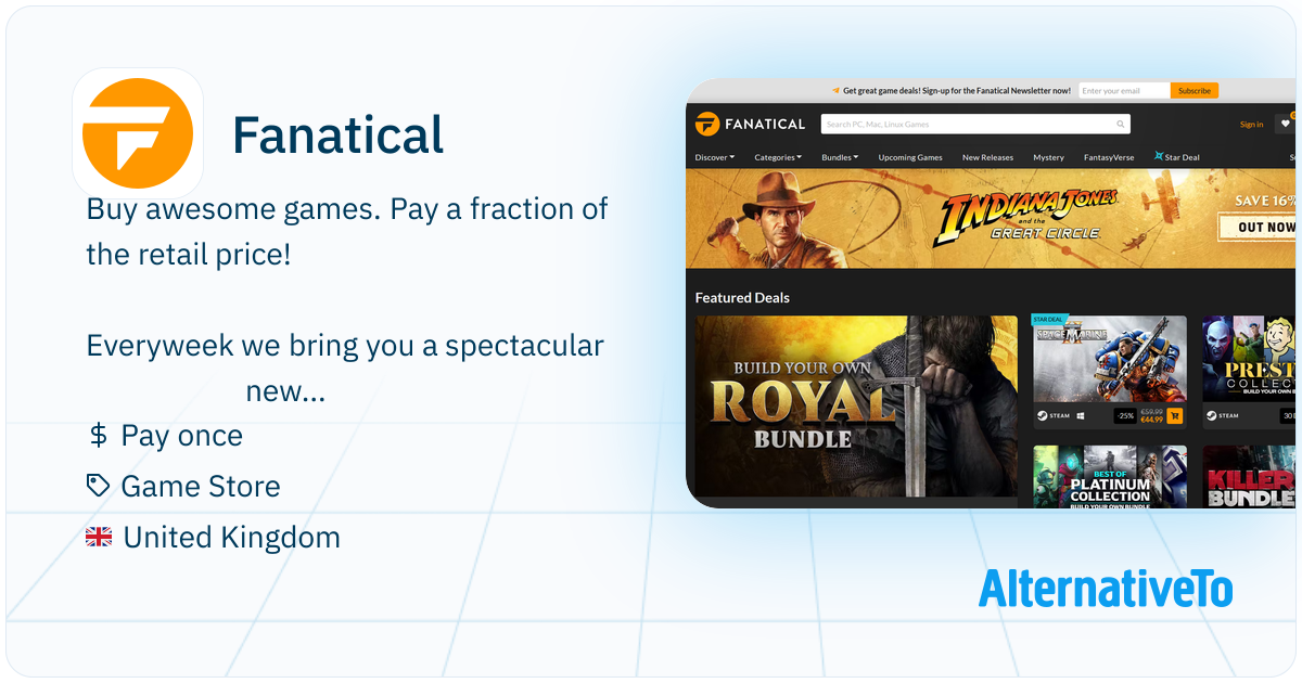 Fanatical: Discounted digital game bundles, instant keys, indie and AAA ...