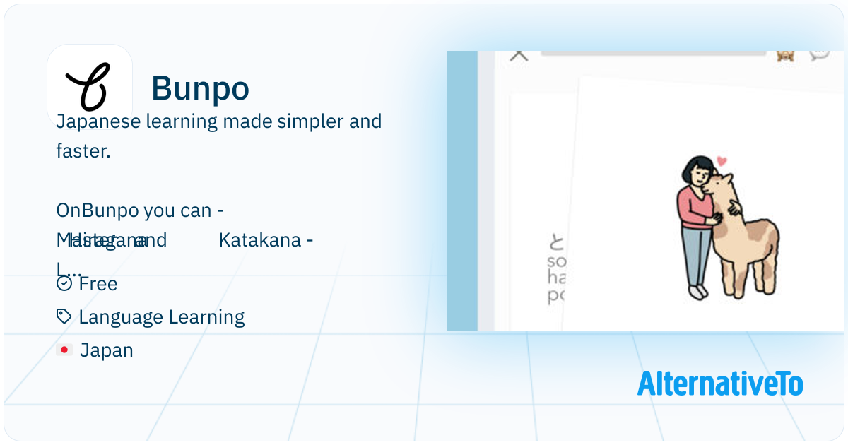 Bunpo: Bunpo is fast and easy way to Japanese grammar | AlternativeTo