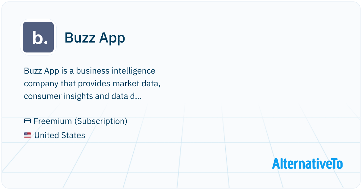 Buzz App: Business intelligence company that | AlternativeTo