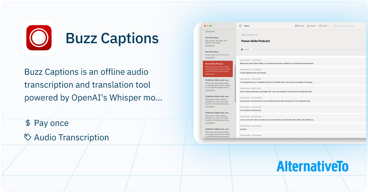 Buzz Captions: Buzz transcribes and translates audio offline on your ...