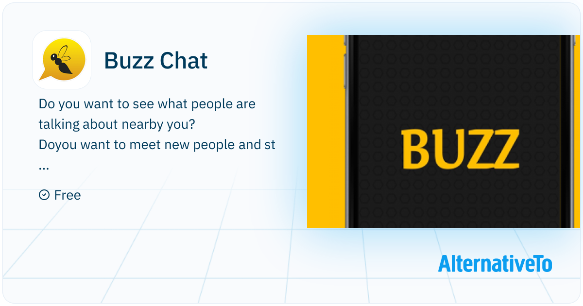 Buzz Chat: Do you want to see what people are talking about | AlternativeTo
