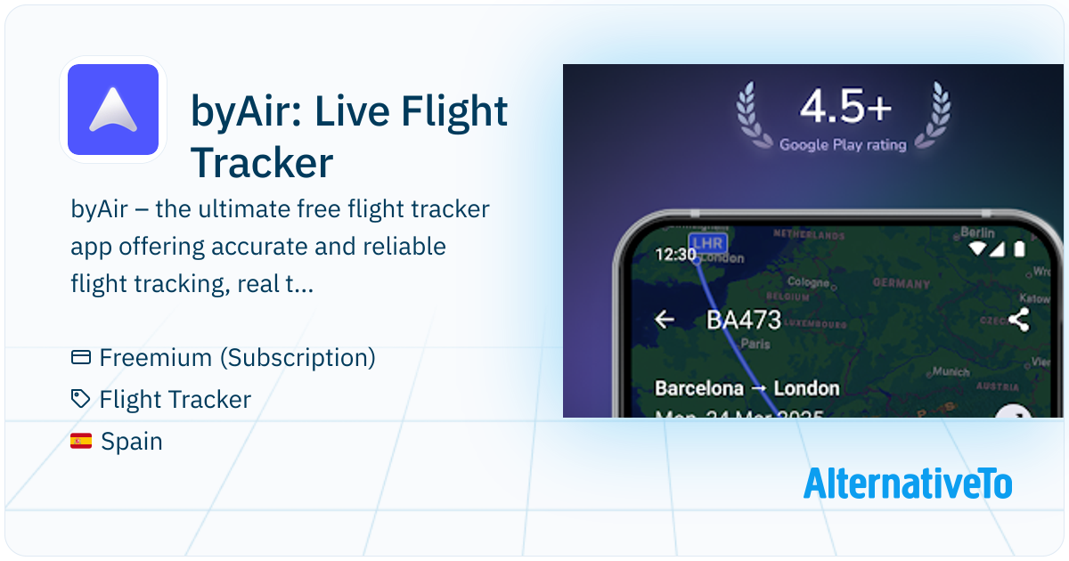 byAir: Live Flight Tracker: The ultimate free flight tracker app ...