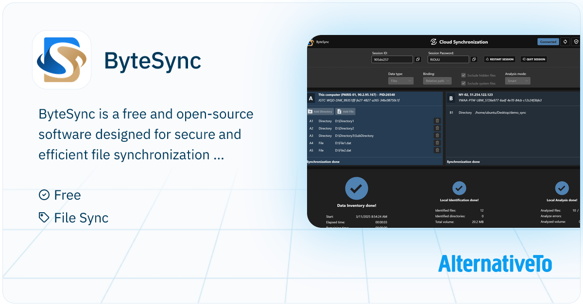 Bytesync Free And Open Source Differential File Synchronization