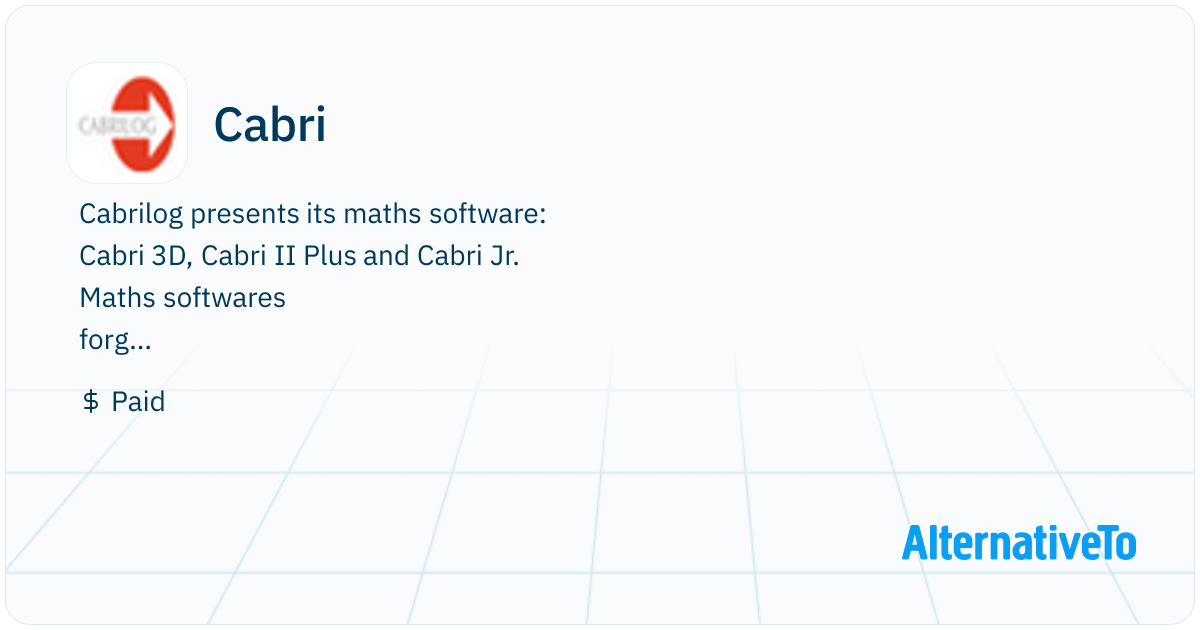 Cabri: Log presents its maths software: Cabri 3D | AlternativeTo