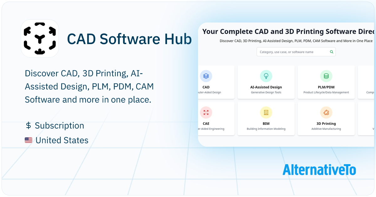 CAD Software Hub: A directory website for CAD-related tools | AlternativeTo