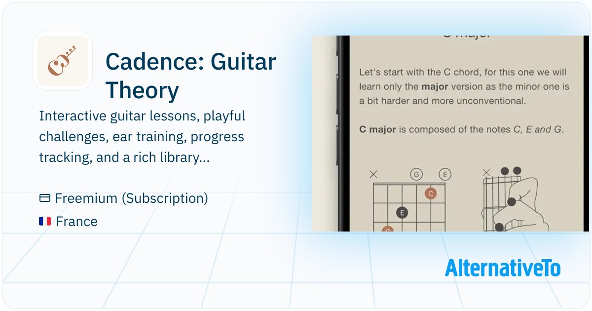 Cadence: Guitar Theory: Interactive guitar lessons, playful challenges ...
