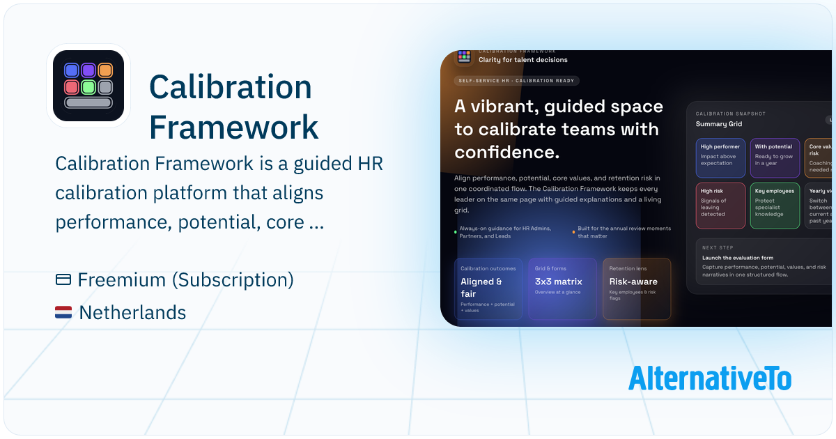 Calibration Framework: HR orchestration for managers to calibrate ...
