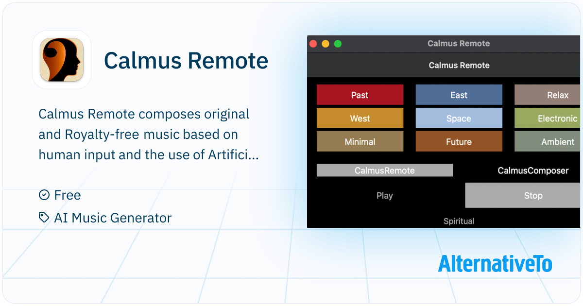 Calmus Remote: Composes original and Royalty-free music based on human ...